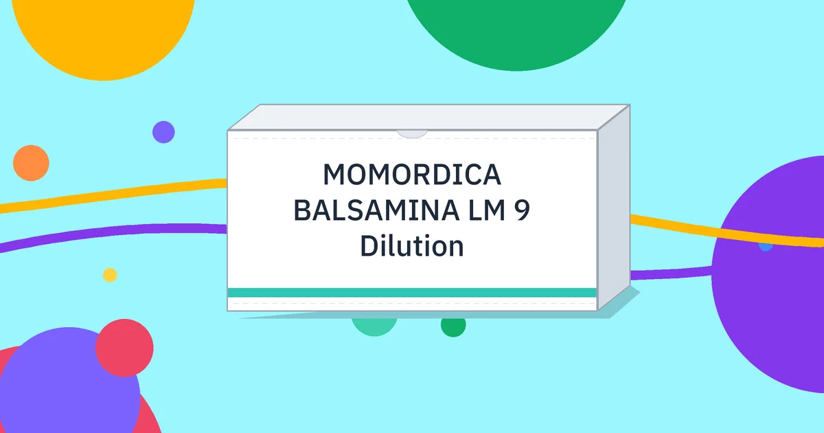 Symbolbild: Packung mit der Aufschrift MOMORDICA BALSAMINA LM 9 Dilution (PZN 13610214) – Verfügbarkeit und Bezug in Apotheken in Frankfurt am Main