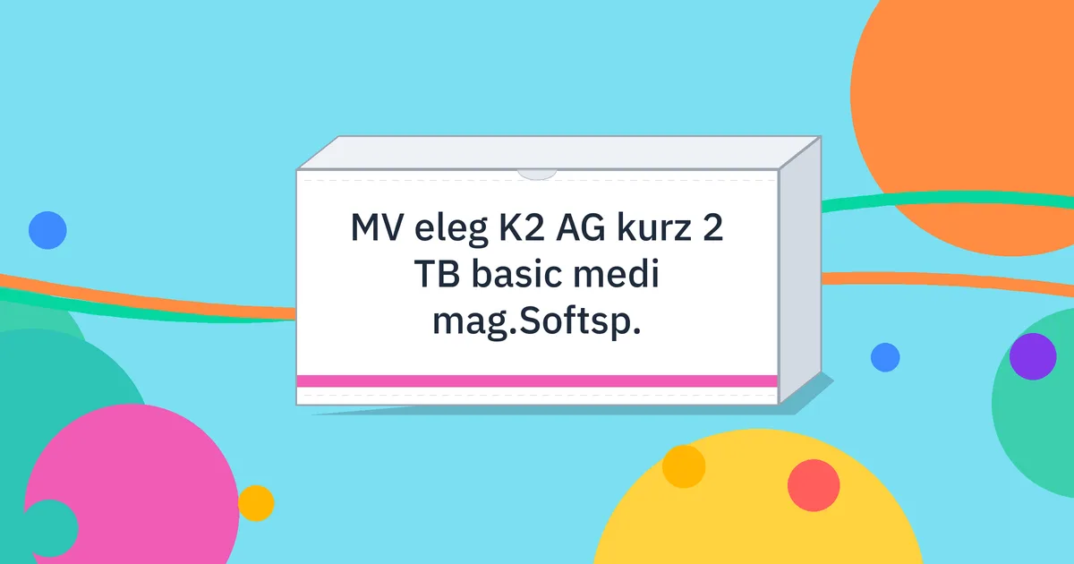 Symbolbild: Packung mit der Aufschrift MV eleg K2 AG kurz 2 TB basic medi mag.Softsp. (PZN 14639013) – Verfügbarkeit und Bezug in Apotheken in Frankfurt am Main
