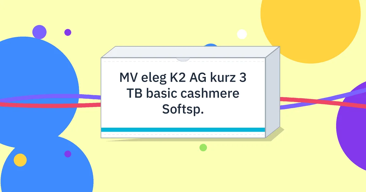 Symbolbild: Packung mit der Aufschrift MV eleg K2 AG kurz 3 TB basic cashmere Softsp. (PZN 14676824) – Verfügbarkeit und Bezug in Apotheken in Frankfurt am Main