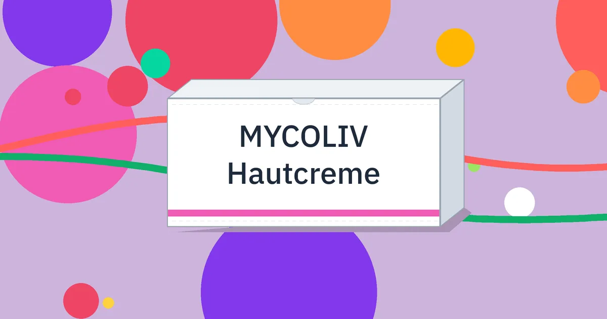 Symbolbild: Packung mit der Aufschrift MYCOLIV Hautcreme (PZN 10418025) – Verfügbarkeit und Bezug in Apotheken in Frankfurt am Main