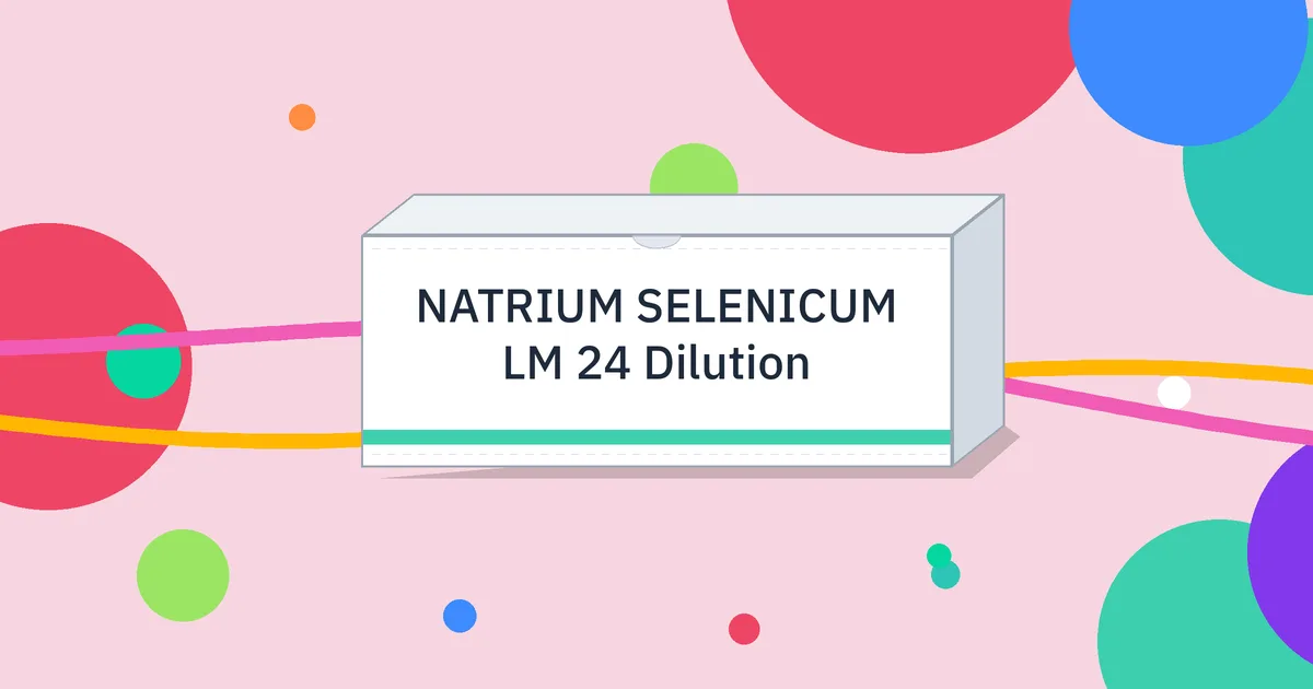 Symbolbild: Packung mit der Aufschrift NATRIUM SELENICUM LM 24 Dilution (PZN 13616926) – Verfügbarkeit und Bezug in Apotheken in Frankfurt am Main