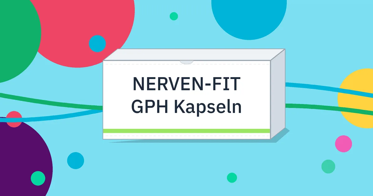 Symbolbild: Packung mit der Aufschrift NERVEN-FIT GPH Kapseln (PZN 10829432) – Verfügbarkeit und Bezug in Apotheken in Frankfurt am Main