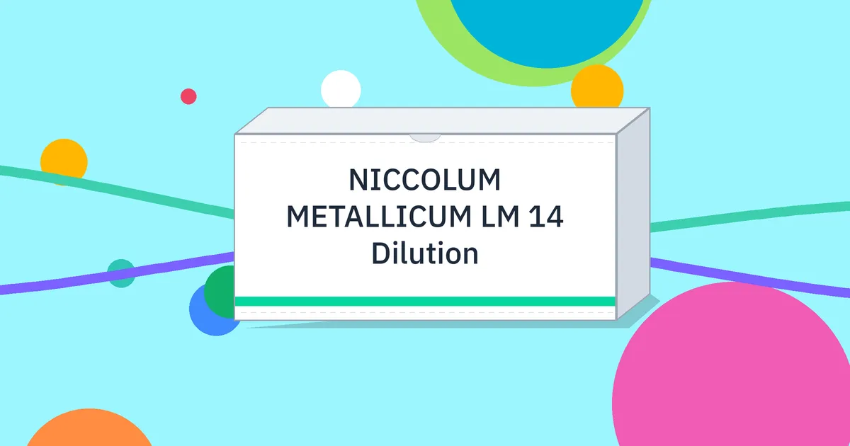 Symbolbild: Packung mit der Aufschrift NICCOLUM METALLICUM LM 14 Dilution (PZN 12968184) – Verfügbarkeit und Bezug in Apotheken in Frankfurt am Main