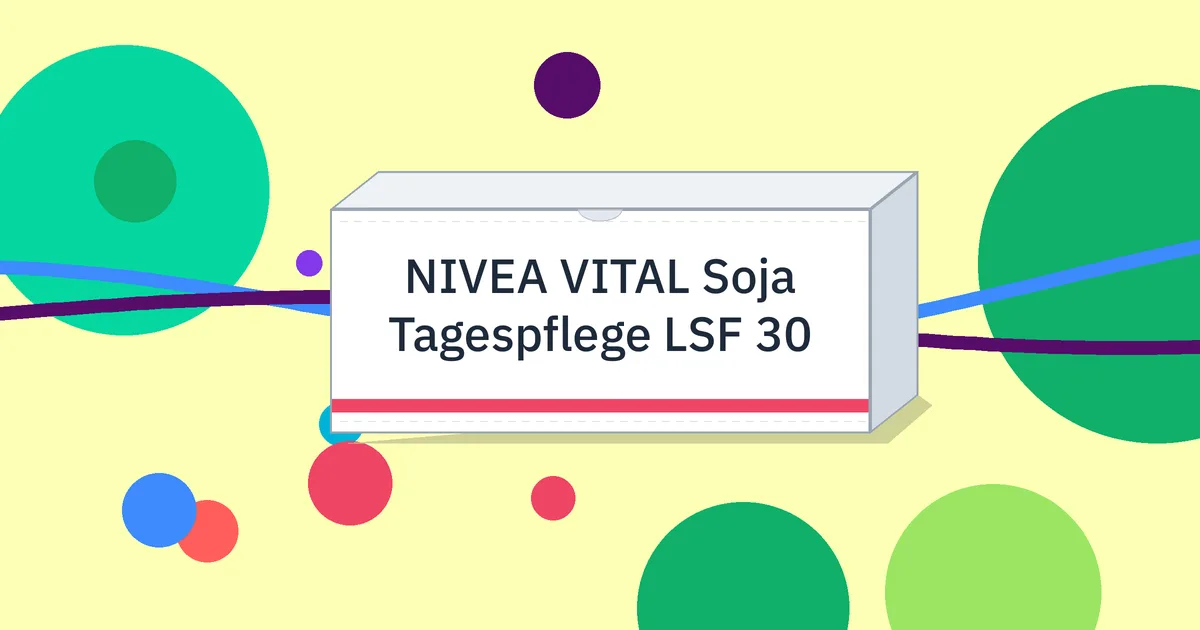 Symbolbild: Packung mit der Aufschrift NIVEA VITAL Soja Tagespflege LSF 30 (PZN 13590931) – Verfügbarkeit und Bezug in Apotheken in Frankfurt am Main