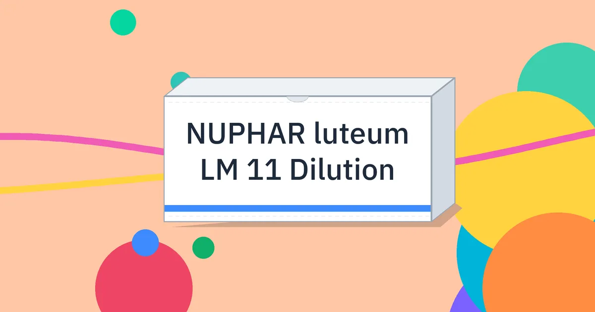 Symbolbild: Packung mit der Aufschrift NUPHAR luteum LM 11 Dilution (PZN 13620483) – Verfügbarkeit und Bezug in Apotheken in Frankfurt am Main
