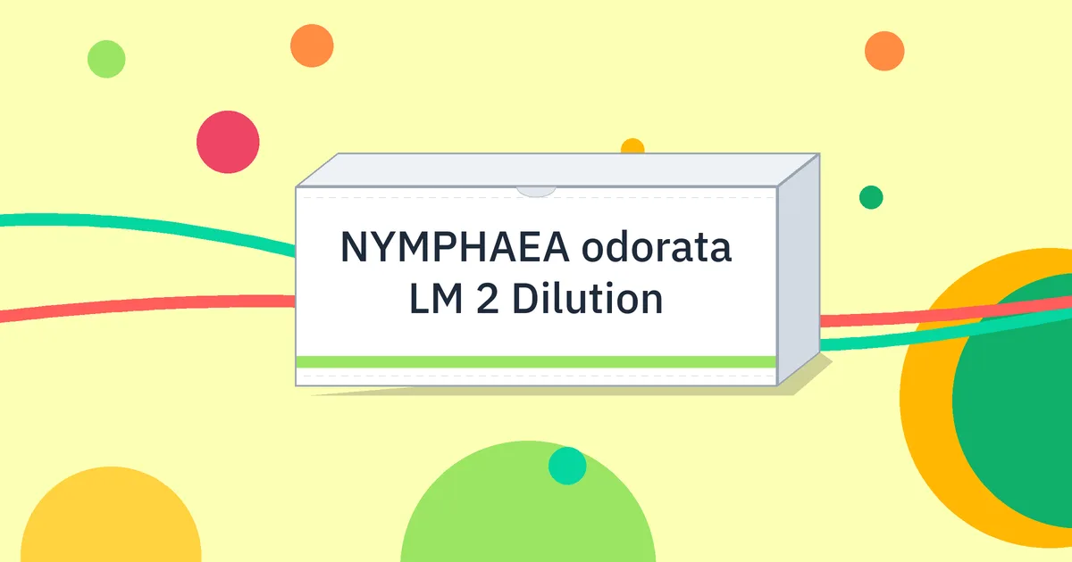 Symbolbild: Packung mit der Aufschrift NYMPHAEA odorata LM 2 Dilution (PZN 13621301) – Verfügbarkeit und Bezug in Apotheken in Frankfurt am Main