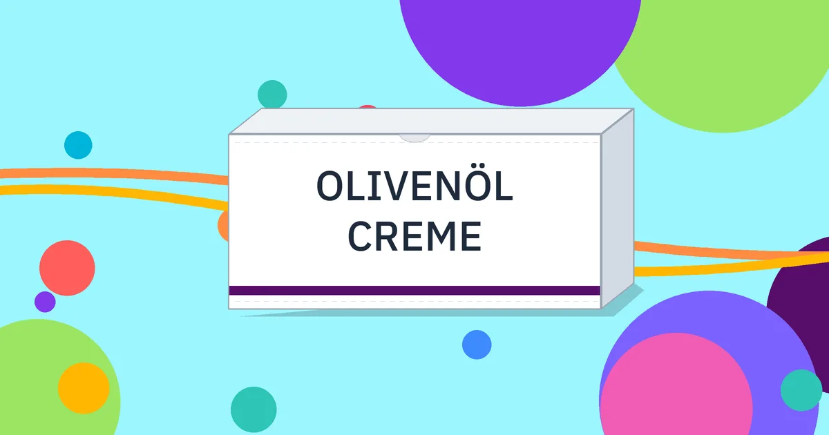 Symbolbild: Packung mit der Aufschrift OLIVENÖL CREME (PZN 11605077) – Verfügbarkeit und Bezug in Apotheken in Frankfurt am Main
