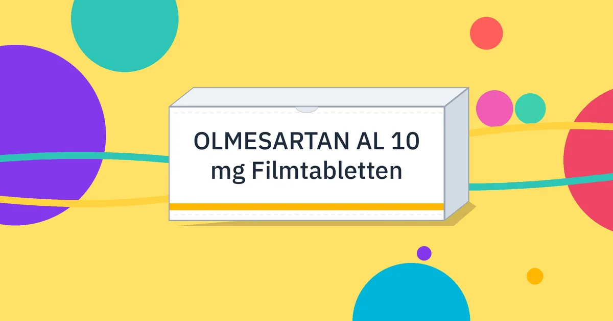 Symbolbild: Packung mit der Aufschrift OLMESARTAN AL 10 mg Filmtabletten (PZN 12572003) – Verfügbarkeit und Bezug in Apotheken in Frankfurt am Main