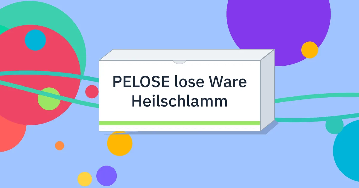 Symbolbild: Packung mit der Aufschrift PELOSE lose Ware Heilschlamm (PZN 04843592) – Verfügbarkeit und Bezug in Apotheken in Frankfurt am Main