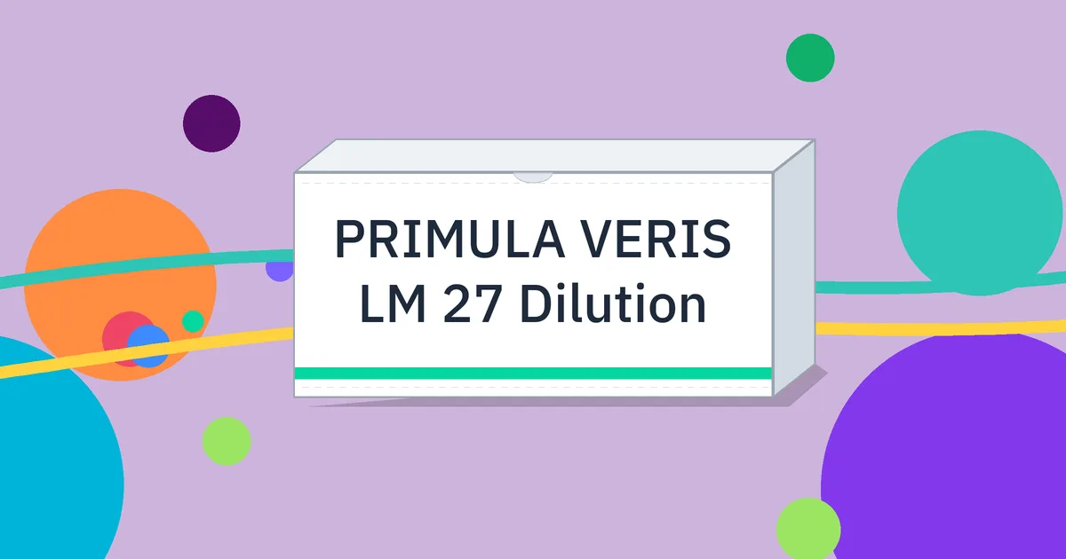 Symbolbild: Packung mit der Aufschrift PRIMULA VERIS LM 27 Dilution (PZN 13667680) – Verfügbarkeit und Bezug in Apotheken in Frankfurt am Main