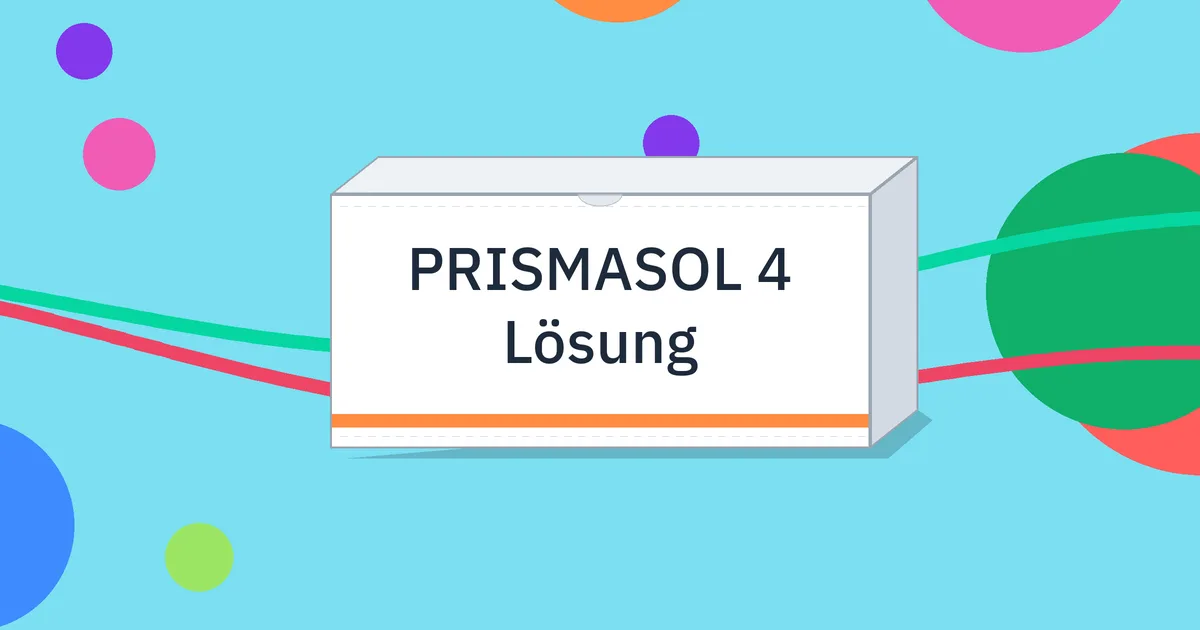 Symbolbild: Packung mit der Aufschrift PRISMASOL 4 Lösung (PZN 05005901) – Verfügbarkeit und Bezug in Apotheken in Frankfurt am Main