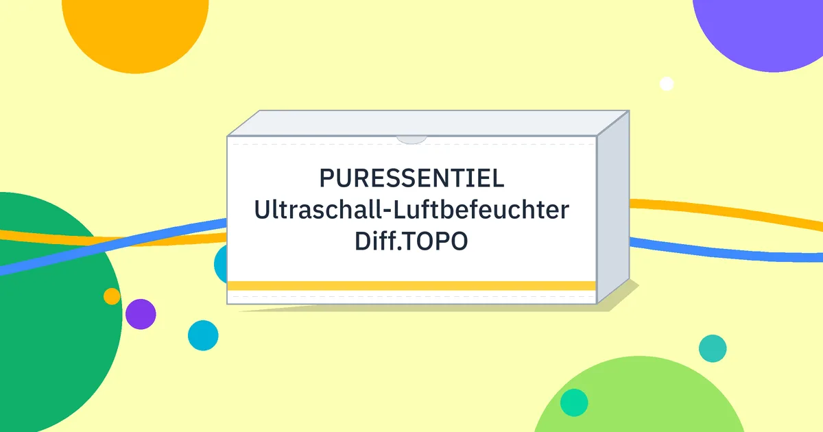 Symbolbild: Packung mit der Aufschrift PURESSENTIEL Ultraschall-Luftbefeuchter Diff.TOPO (PZN 17549061) – Verfügbarkeit und Bezug in Apotheken in Frankfurt am Main