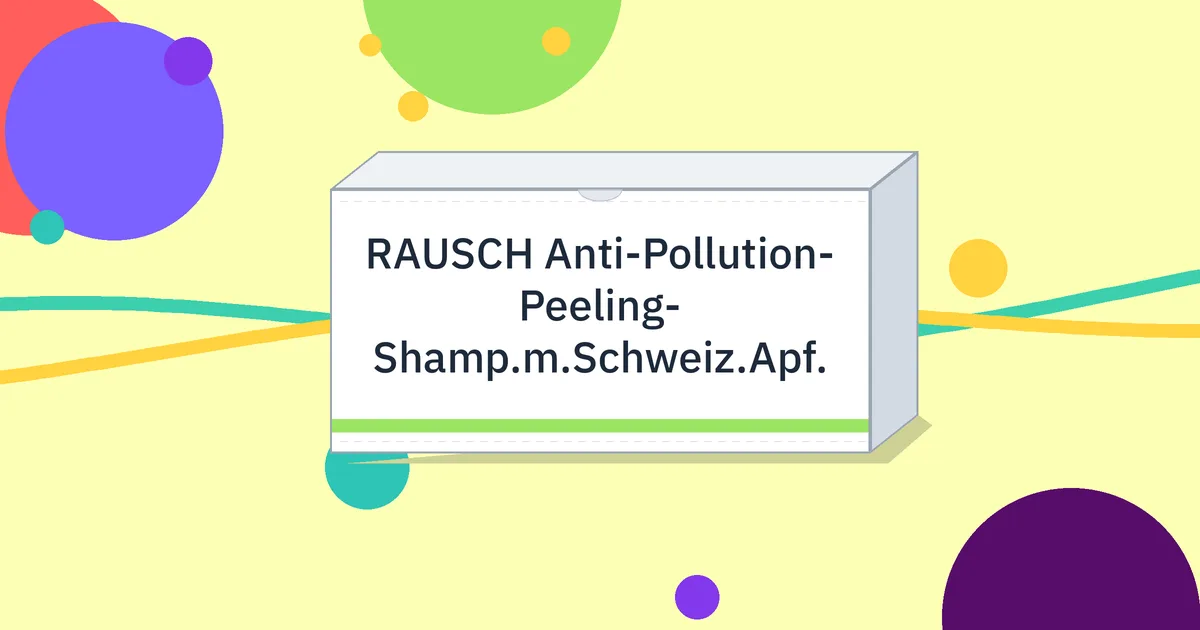 Symbolbild: Packung mit der Aufschrift RAUSCH Anti-Pollution-Peeling-Shamp.m.Schweiz.Apf. (PZN 19231825) – Verfügbarkeit und Bezug in Apotheken in Frankfurt am Main