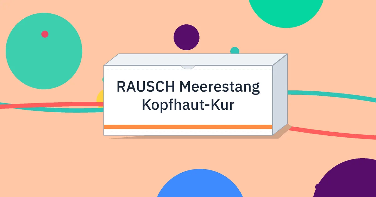 Symbolbild: Packung mit der Aufschrift RAUSCH Meerestang Kopfhaut-Kur (PZN 11012779) – Verfügbarkeit und Bezug in Apotheken in Frankfurt am Main