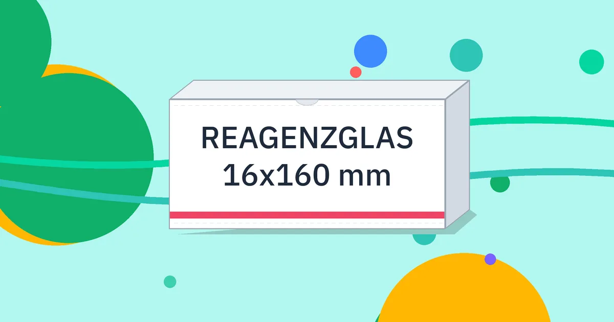 Symbolbild: Packung mit der Aufschrift REAGENZGLAS 16x160 mm (PZN 00280241) – Verfügbarkeit und Bezug in Apotheken in Frankfurt am Main