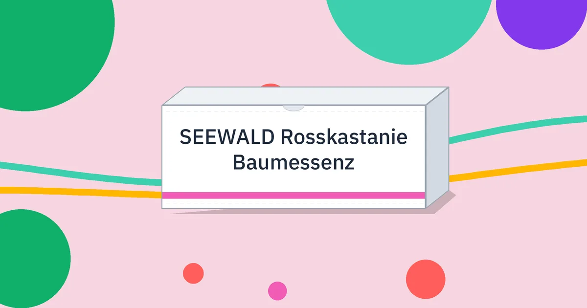 Symbolbild: Packung mit der Aufschrift SEEWALD Rosskastanie Baumessenz (PZN 16162041) – Verfügbarkeit und Bezug in Apotheken in Frankfurt am Main