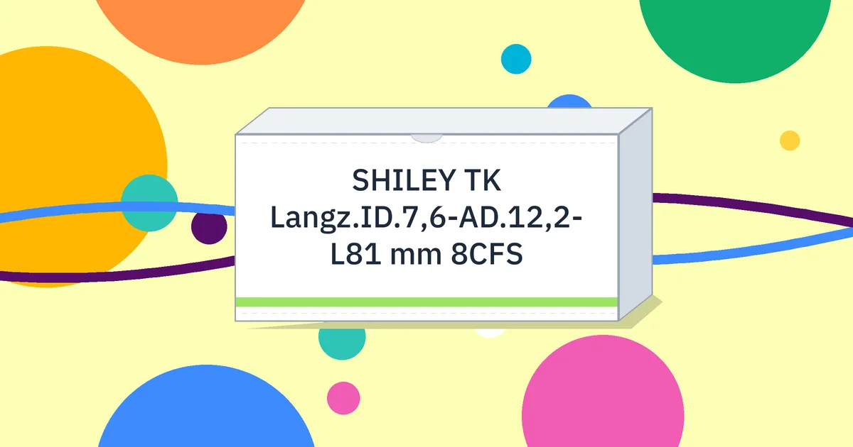 Symbolbild: Packung mit der Aufschrift SHILEY TK Langz.ID.7,6-AD.12,2-L81 mm 8CFS (PZN 03380316) – Verfügbarkeit und Bezug in Apotheken in Frankfurt am Main