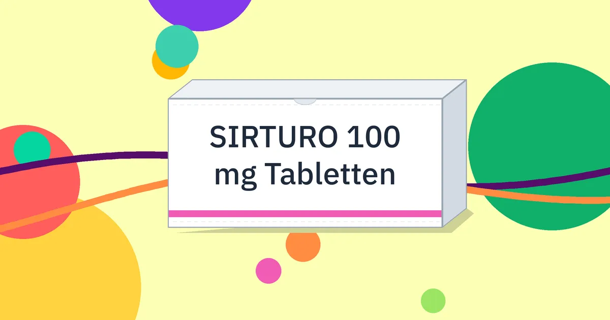 Symbolbild: Packung mit der Aufschrift SIRTURO 100 mg Tabletten (PZN 11081214) – Verfügbarkeit und Bezug in Apotheken in Frankfurt am Main