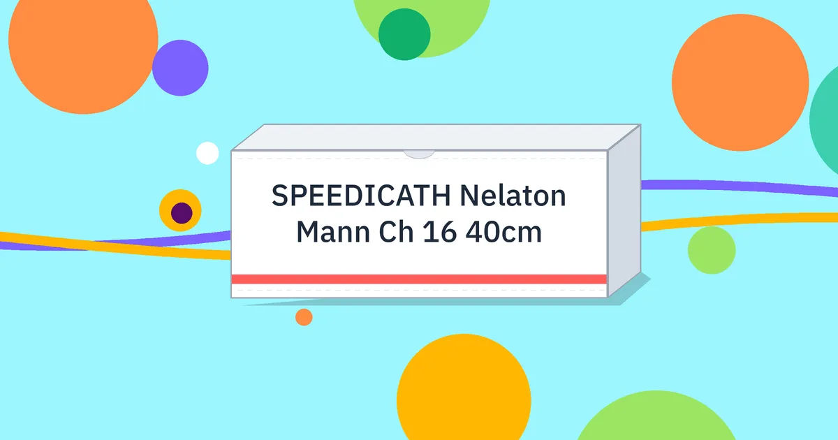 Symbolbild: Packung mit der Aufschrift SPEEDICATH Nelaton Mann Ch 16 40cm (PZN 18290984) – Verfügbarkeit und Bezug in Apotheken in Frankfurt am Main