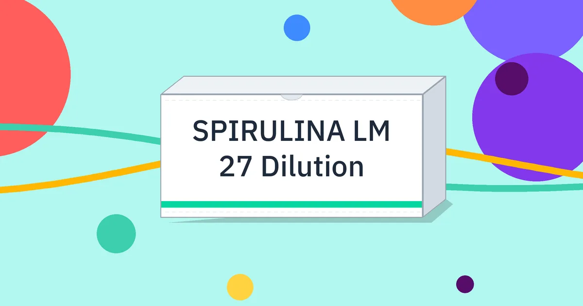 Symbolbild: Packung mit der Aufschrift SPIRULINA LM 27 Dilution (PZN 13683087) – Verfügbarkeit und Bezug in Apotheken in Frankfurt am Main