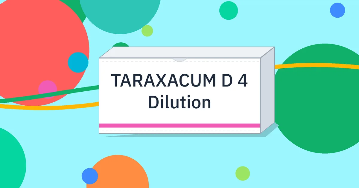 Symbolbild: Packung mit der Aufschrift TARAXACUM D 4 Dilution (PZN 02107274) – Verfügbarkeit und Bezug in Apotheken in Frankfurt am Main