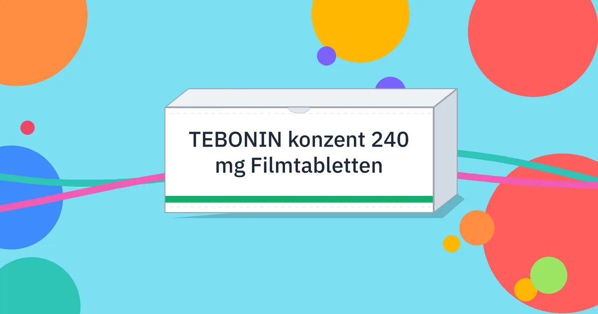 Symbolbild: Packung mit der Aufschrift TEBONIN konzent 240 mg Filmtabletten (PZN 07752039) – Verfügbarkeit und Bezug in Apotheken in Frankfurt am Main