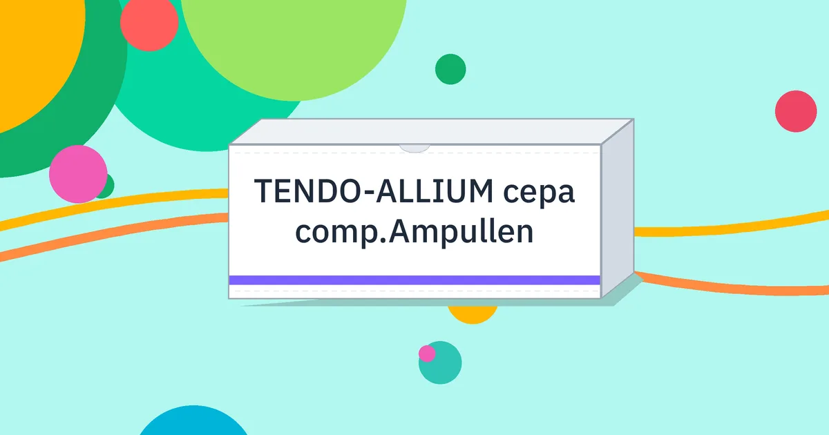Symbolbild: Packung mit der Aufschrift TENDO-ALLIUM cepa comp.Ampullen (PZN 02086974) – Verfügbarkeit und Bezug in Apotheken in Frankfurt am Main