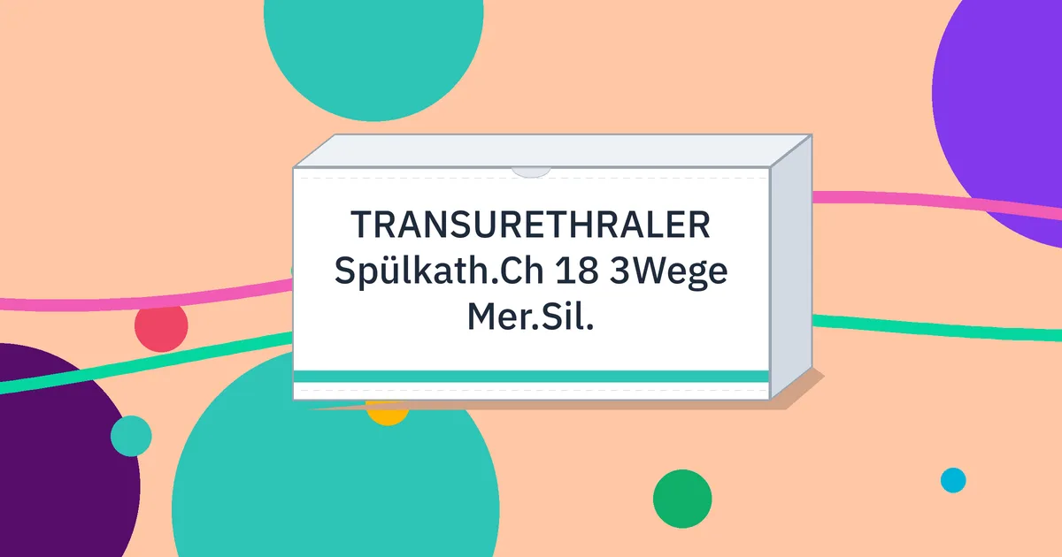 Symbolbild: Packung mit der Aufschrift TRANSURETHRALER Spülkath.Ch 18 3Wege Mer.Sil. (PZN 04506825) – Verfügbarkeit und Bezug in Apotheken in Frankfurt am Main