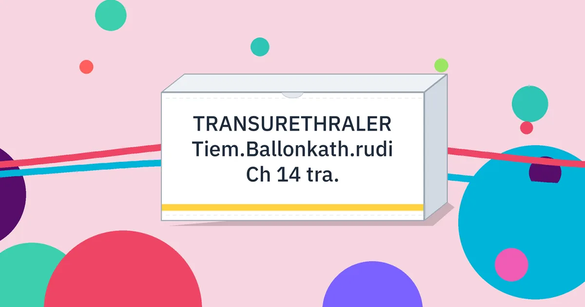 Symbolbild: Packung mit der Aufschrift TRANSURETHRALER Tiem.Ballonkath.rudi Ch 14 tra. (PZN 19950477) – Verfügbarkeit und Bezug in Apotheken in Frankfurt am Main
