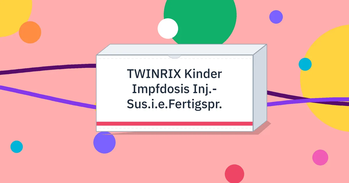 Symbolbild: Packung mit der Aufschrift TWINRIX Kinder Impfdosis Inj.-Sus.i.e.Fertigspr. (PZN 08900513) – Verfügbarkeit und Bezug in Apotheken in Frankfurt am Main