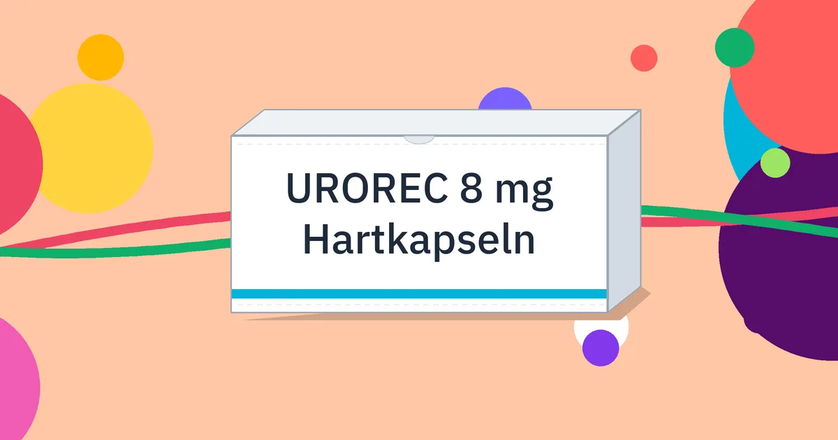 Symbolbild: Packung mit der Aufschrift UROREC 8 mg Hartkapseln (PZN 06476229) – Verfügbarkeit und Bezug in Apotheken in Frankfurt am Main