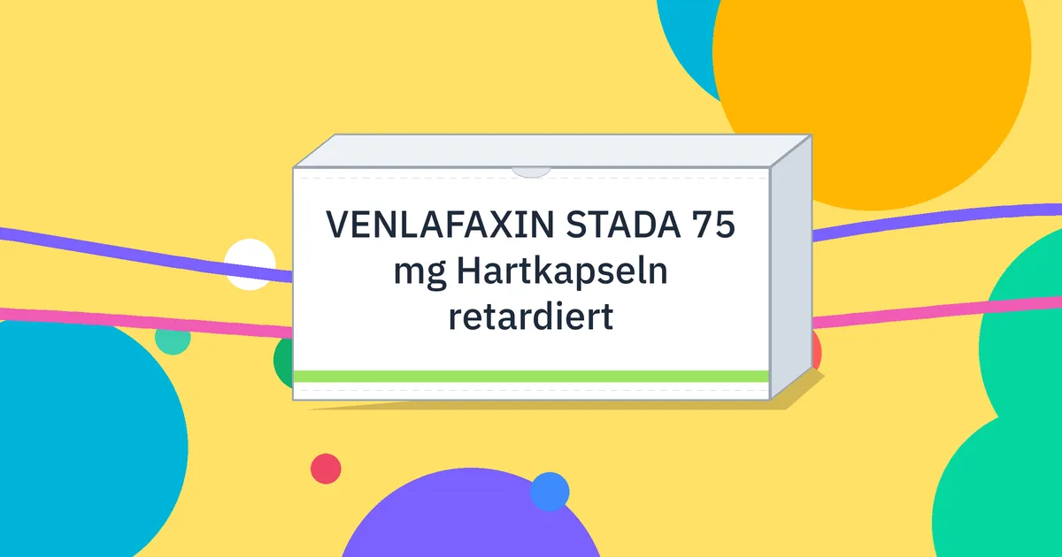 Symbolbild: Packung mit der Aufschrift VENLAFAXIN STADA 75 mg Hartkapseln retardiert (PZN 06912239) – Verfügbarkeit und Bezug in Apotheken in Frankfurt am Main