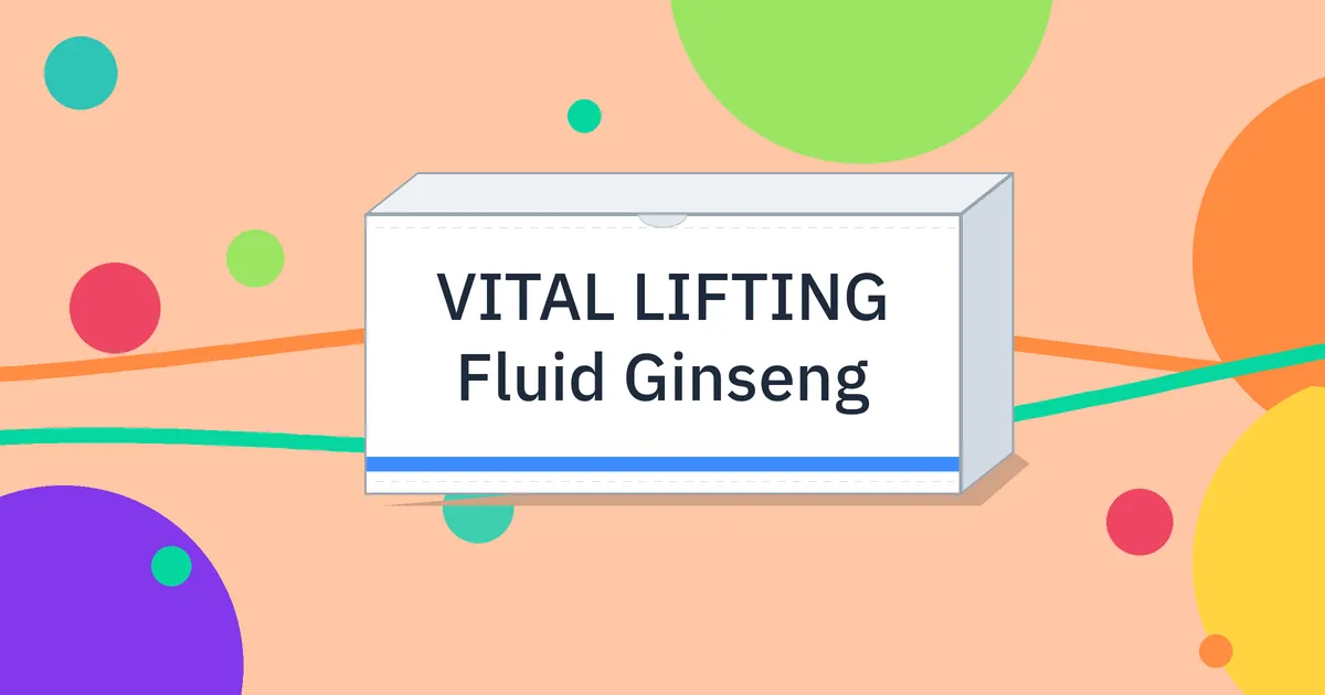 Symbolbild: Packung mit der Aufschrift VITAL LIFTING Fluid Ginseng (PZN 10788727) – Verfügbarkeit und Bezug in Apotheken in Frankfurt am Main