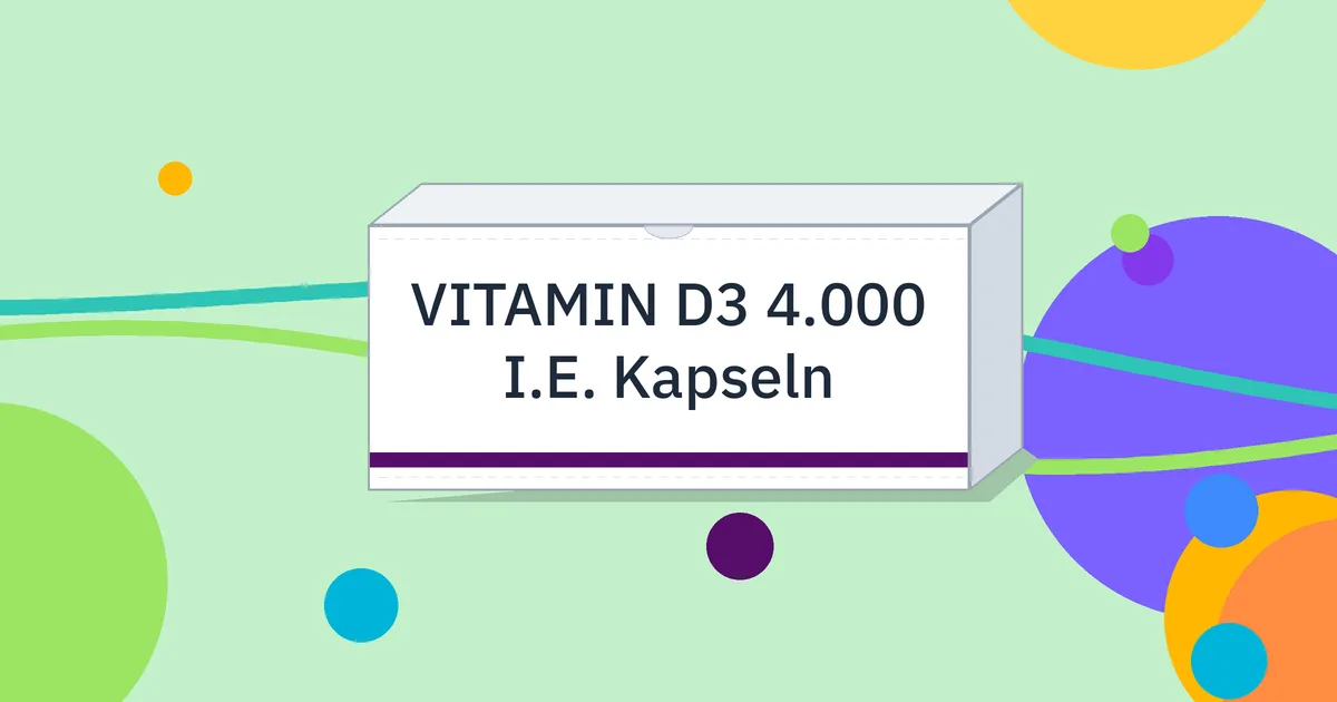 Symbolbild: Packung mit der Aufschrift VITAMIN D3 4.000 I.E. Kapseln (PZN 10993930) – Verfügbarkeit und Bezug in Apotheken in Frankfurt am Main