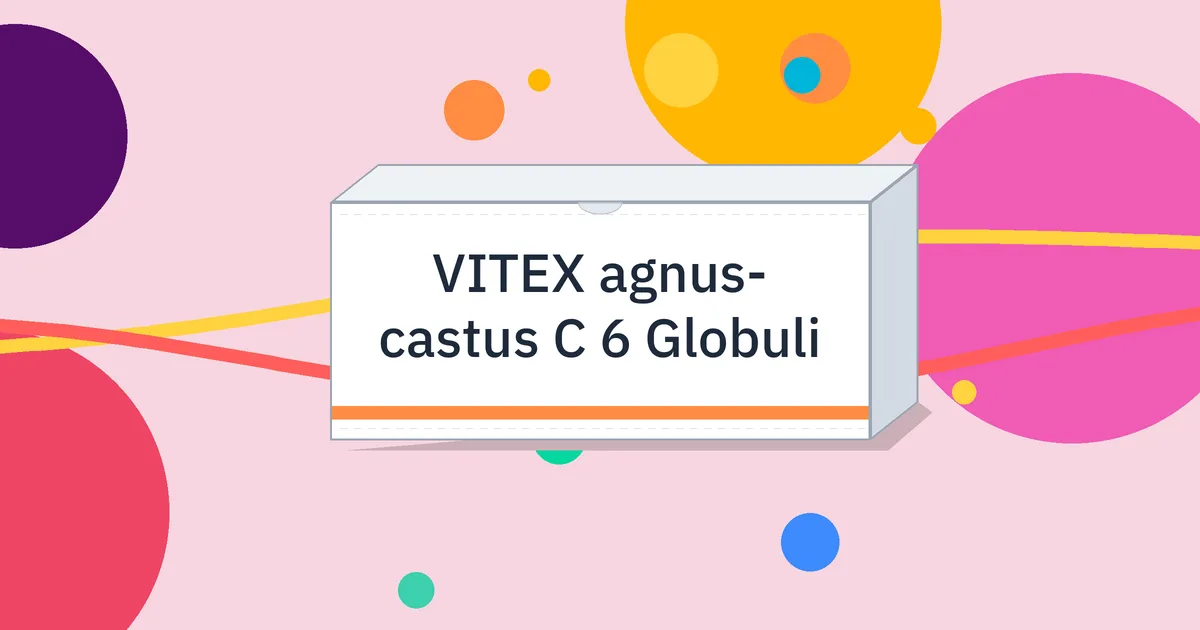 Symbolbild: Packung mit der Aufschrift VITEX agnus-castus C 6 Globuli (PZN 16671216) – Verfügbarkeit und Bezug in Apotheken in Frankfurt am Main