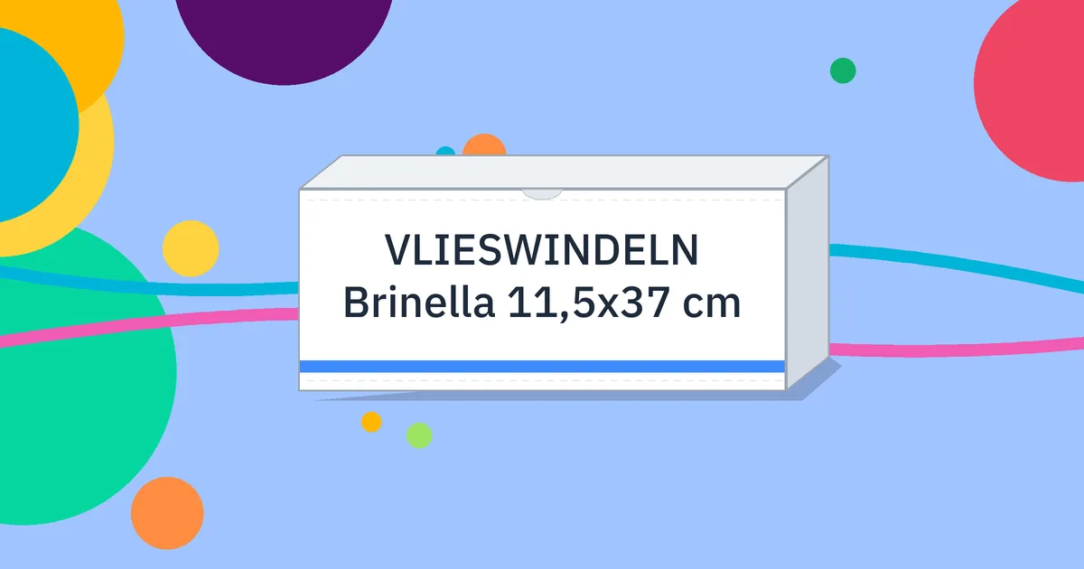 Symbolbild: Packung mit der Aufschrift VLIESWINDELN Brinella 11,5x37 cm (PZN 17531026) – Verfügbarkeit und Bezug in Apotheken in Frankfurt am Main