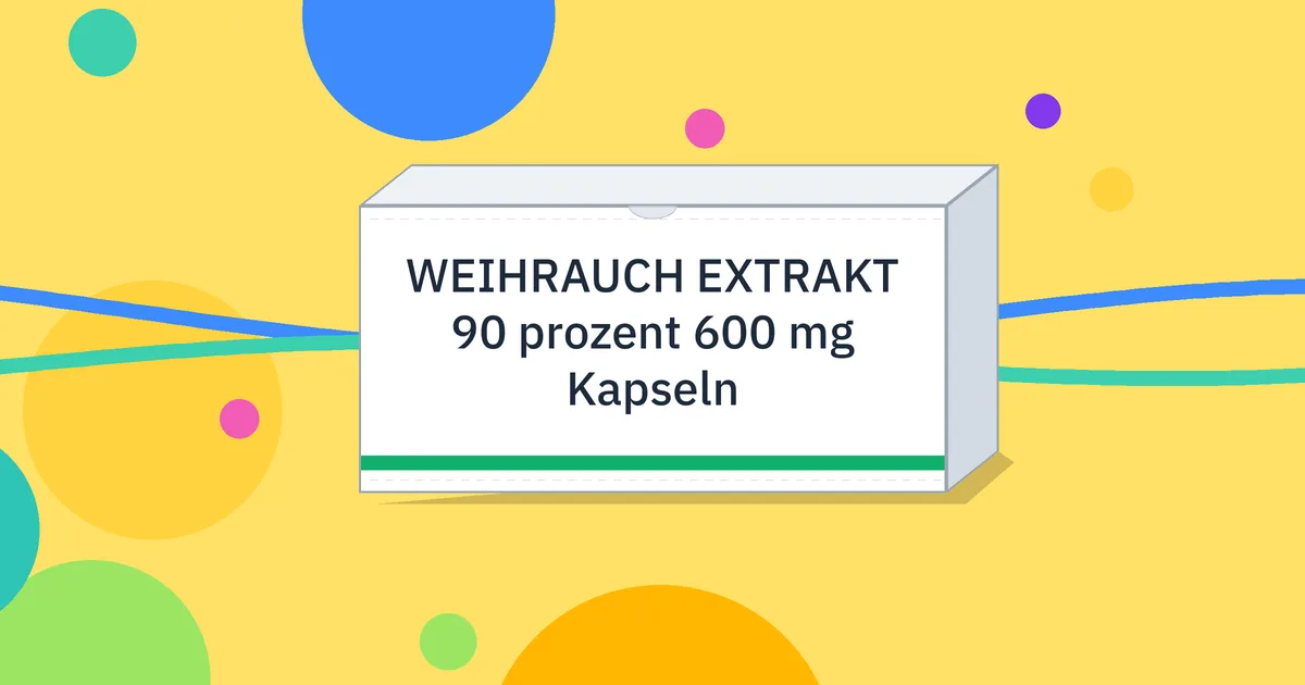 Symbolbild: Packung mit der Aufschrift WEIHRAUCH EXTRAKT 90 prozent 600 mg Kapseln (PZN 16031540) – Verfügbarkeit und Bezug in Apotheken in Frankfurt am Main