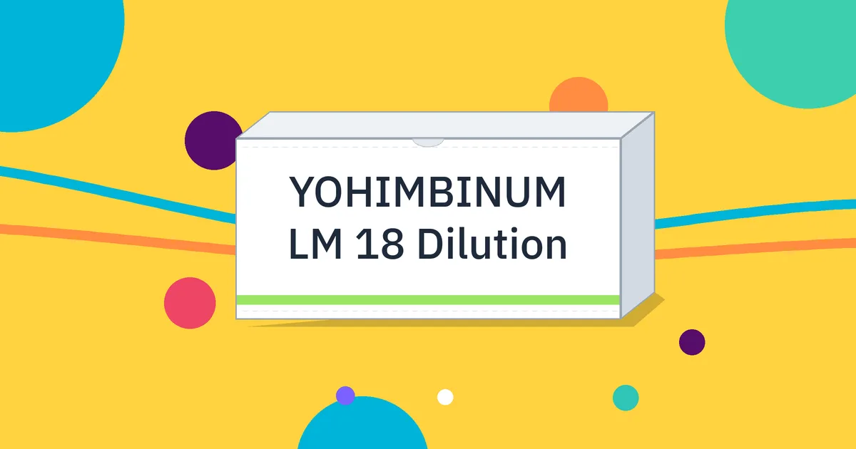 Symbolbild: Packung mit der Aufschrift YOHIMBINUM LM 18 Dilution (PZN 13286133) – Verfügbarkeit und Bezug in Apotheken in Frankfurt am Main