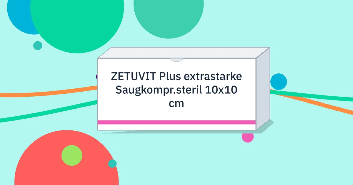 Symbolbild: Packung mit der Aufschrift ZETUVIT Plus extrastarke Saugkompr.steril 10x10 cm (PZN 12564570) – Verfügbarkeit und Bezug in Apotheken in Frankfurt am Main