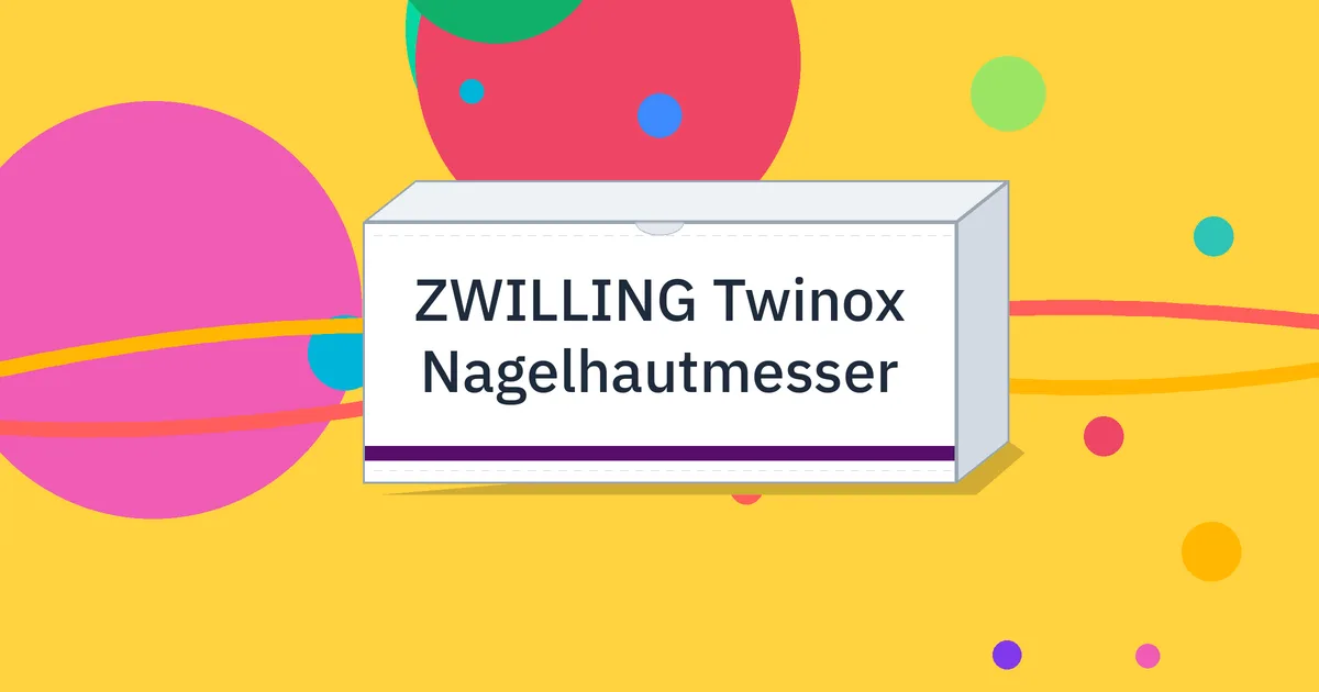 Symbolbild: Packung mit der Aufschrift ZWILLING Twinox Nagelhautmesser (PZN 11675014) – Verfügbarkeit und Bezug in Apotheken in Frankfurt am Main