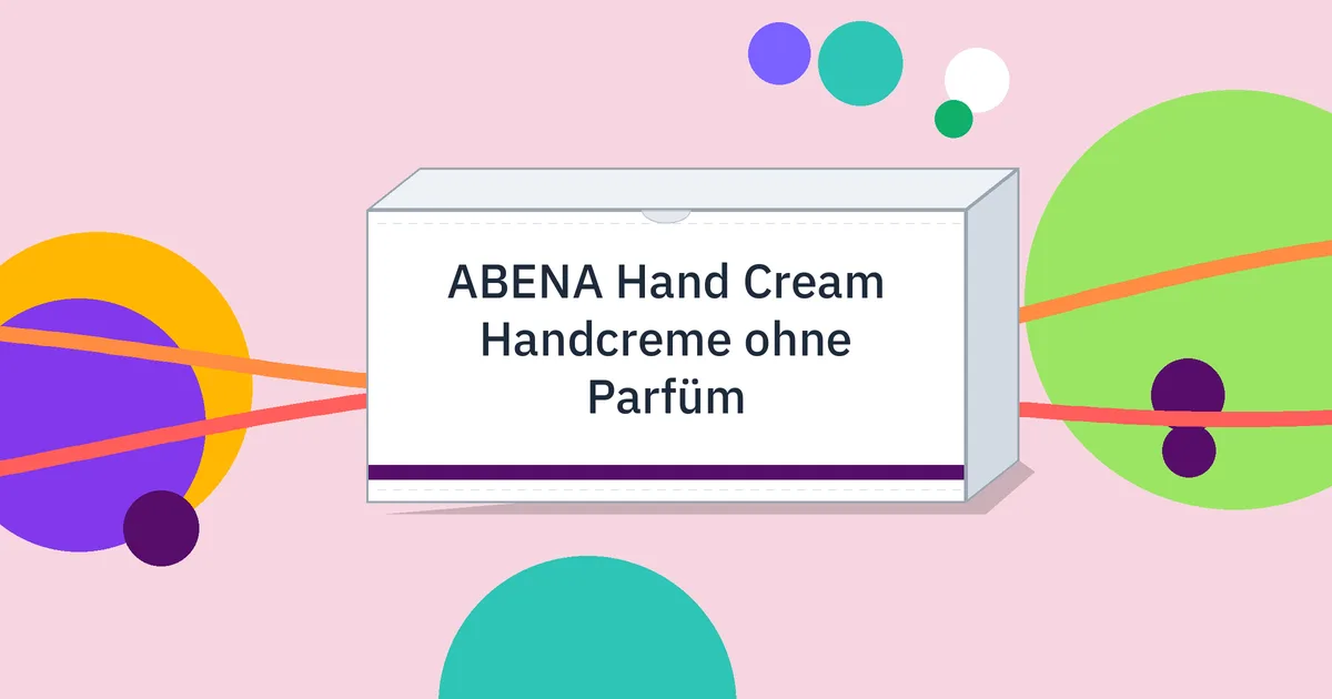 Symbolbild: Packung mit der Aufschrift ABENA Hand Cream Handcreme ohne Parfüm (PZN 18369510) – Verfügbarkeit und Bezug in Apotheken in Frankfurt am Main