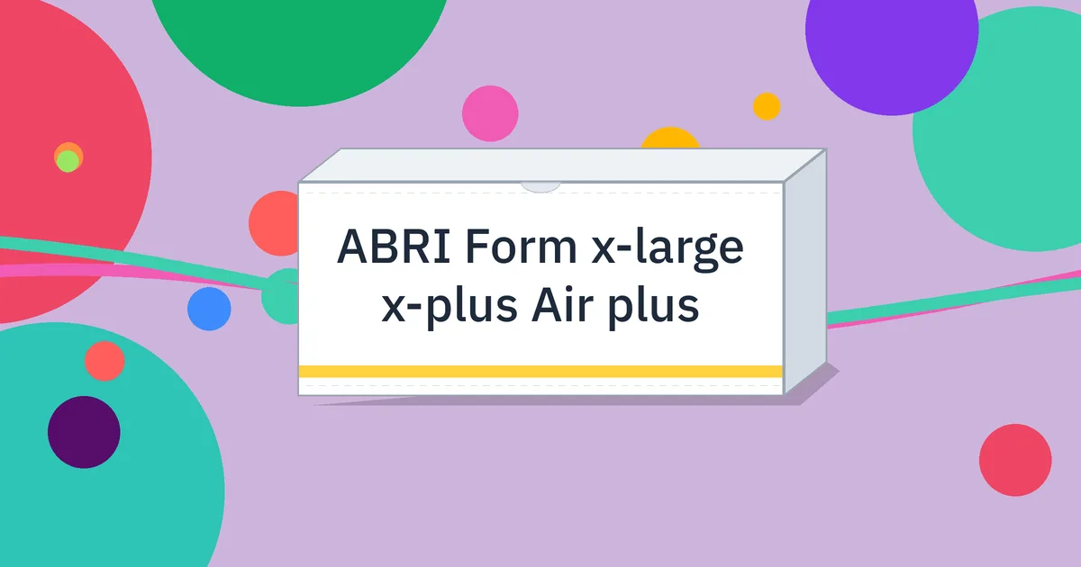 Symbolbild: Packung mit der Aufschrift ABRI Form x-large x-plus Air plus (PZN 04608081) – Verfügbarkeit und Bezug in Apotheken in Frankfurt am Main