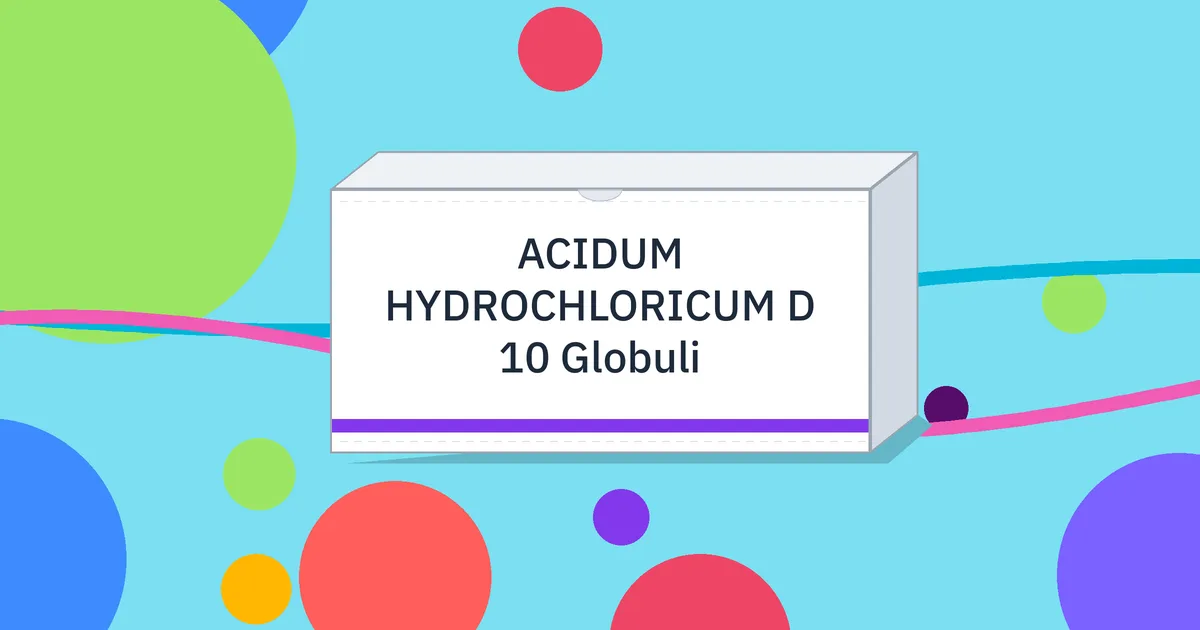 Symbolbild: Packung mit der Aufschrift ACIDUM HYDROCHLORICUM D 10 Globuli (PZN 04200693) – Verfügbarkeit und Bezug in Apotheken in Frankfurt am Main