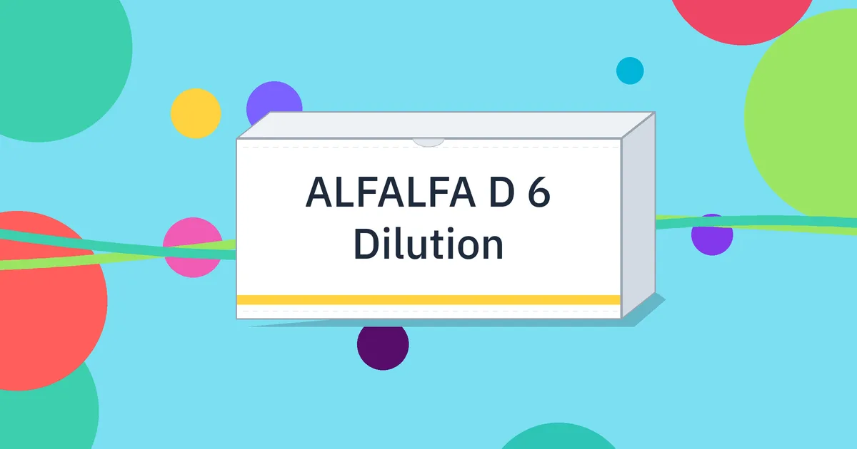 Symbolbild: Packung mit der Aufschrift ALFALFA D 6 Dilution (PZN 07158069) – Verfügbarkeit und Bezug in Apotheken in Frankfurt am Main
