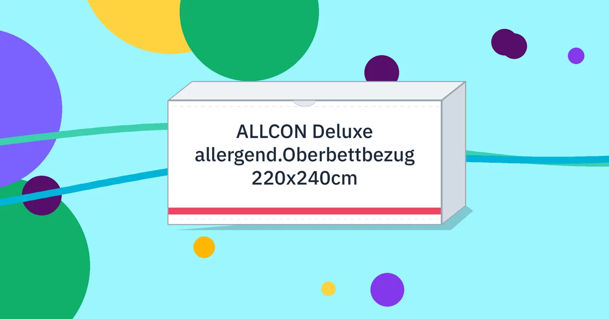 Symbolbild: Packung mit der Aufschrift ALLCON Deluxe allergend.Oberbettbezug 220x240cm (PZN 12446043) – Verfügbarkeit und Bezug in Apotheken in Frankfurt am Main