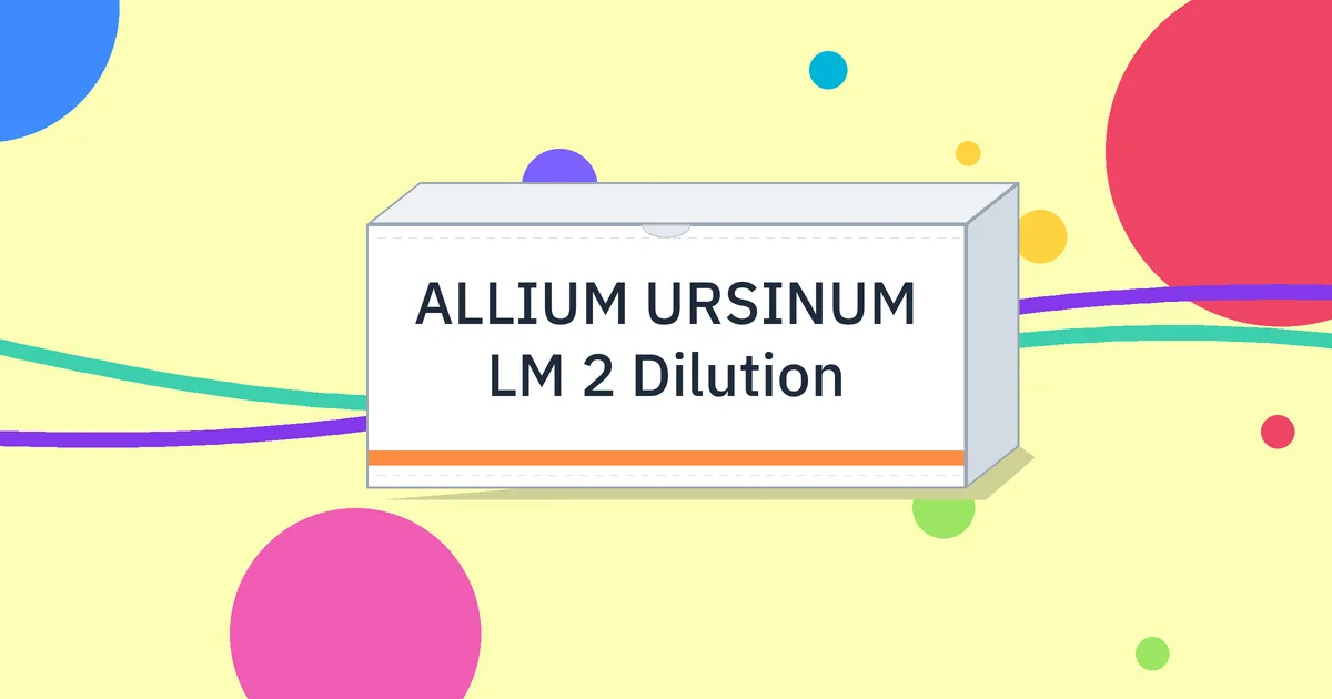 Symbolbild: Packung mit der Aufschrift ALLIUM URSINUM LM 2 Dilution (PZN 12756950) – Verfügbarkeit und Bezug in Apotheken in Frankfurt am Main