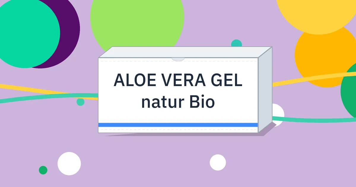 Symbolbild: Packung mit der Aufschrift ALOE VERA GEL natur Bio (PZN 16753865) – Verfügbarkeit und Bezug in Apotheken in Frankfurt am Main