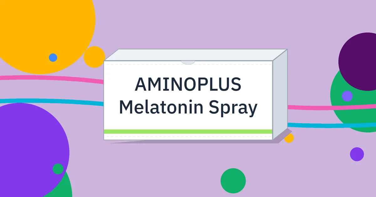 Symbolbild: Packung mit der Aufschrift AMINOPLUS Melatonin Spray (PZN 17534935) – Verfügbarkeit und Bezug in Apotheken in Frankfurt am Main