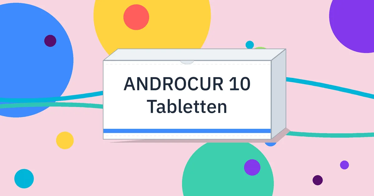 Symbolbild: Packung mit der Aufschrift ANDROCUR 10 Tabletten (PZN 07663583) – Verfügbarkeit und Bezug in Apotheken in Frankfurt am Main