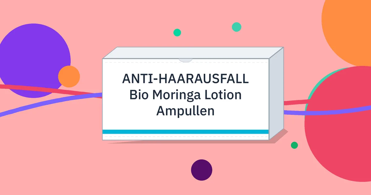 Symbolbild: Packung mit der Aufschrift ANTI-HAARAUSFALL Bio Moringa Lotion Ampullen (PZN 14161497) – Verfügbarkeit und Bezug in Apotheken in Frankfurt am Main